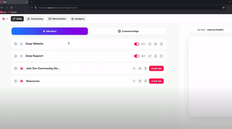 Zaap Review: All-in-One Link in Bio Solution