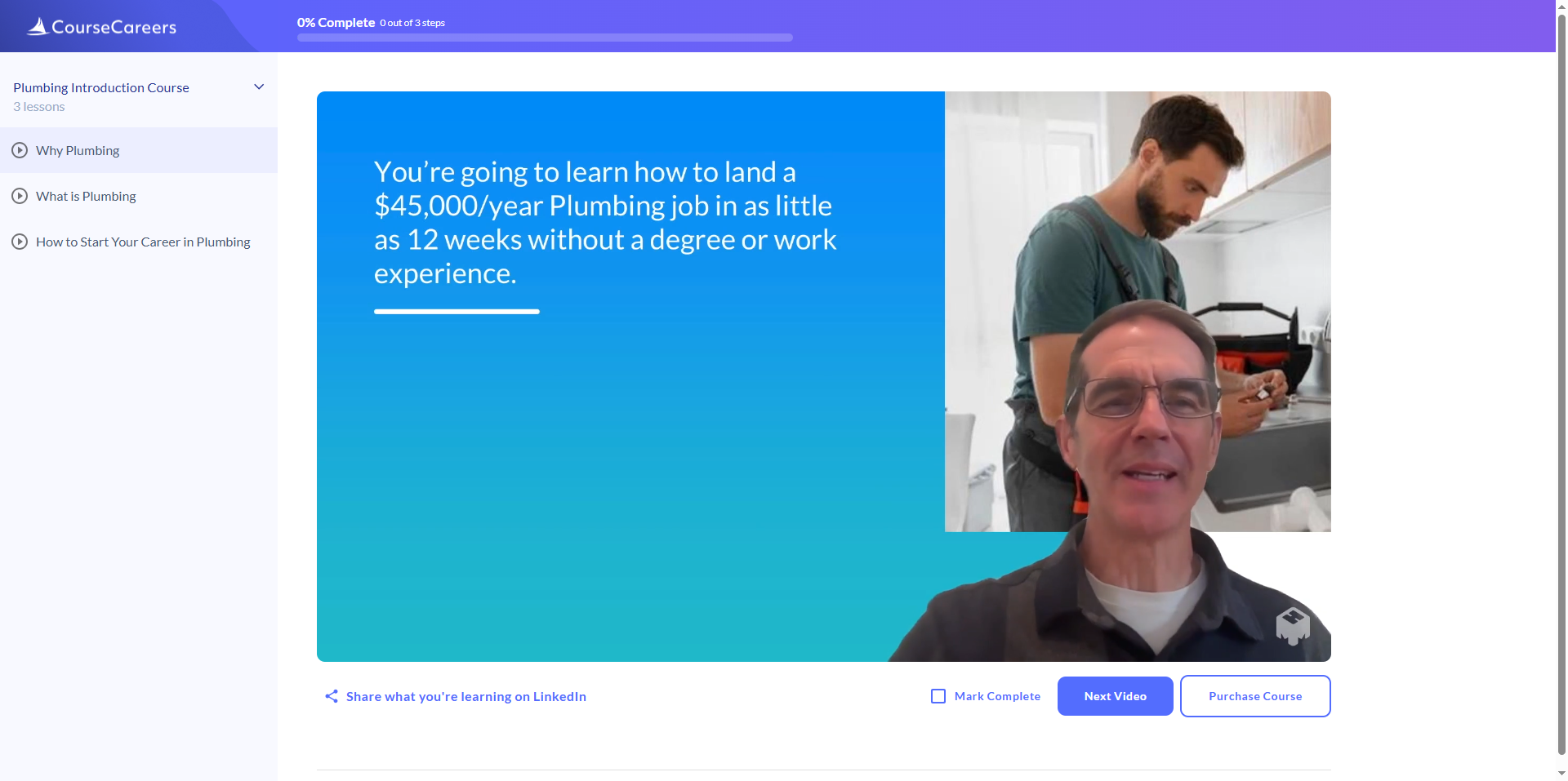 CourseCareers Plumbing Training Course Review: Land a Job?